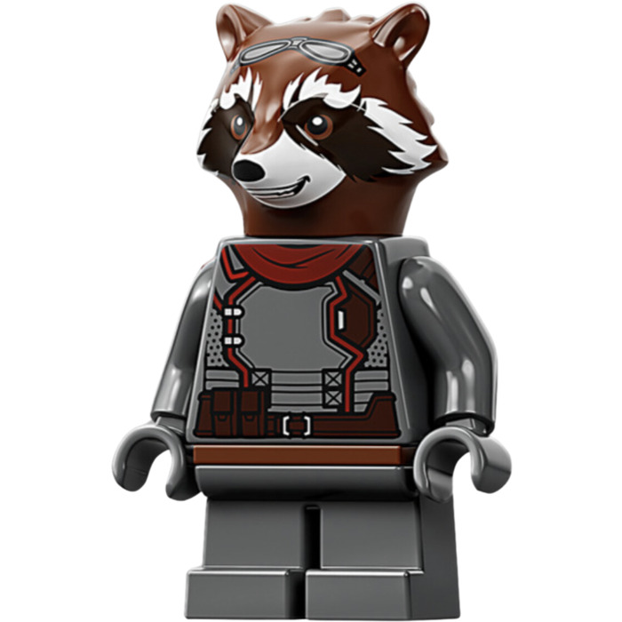 LEGO Rocket Raccoon with Brown Fur and Gray Suit Minifigure | Brick Owl