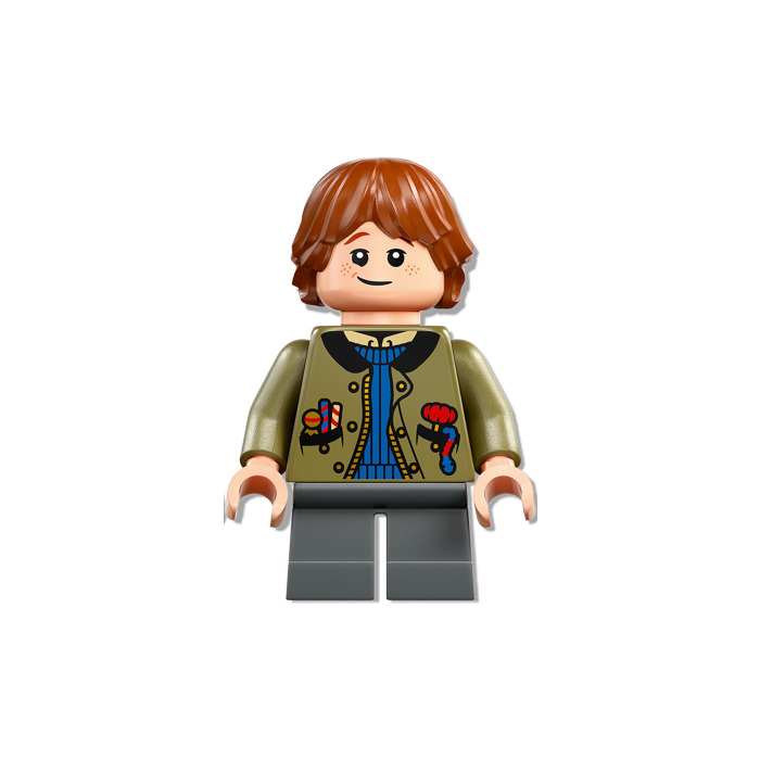 LEGO Ron Weasley with Olive Green Jacket and Blue Jumper Minifigure ...