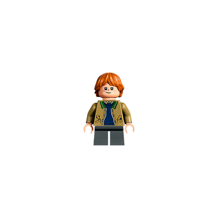 LEGO Ron Weasley with Olive Green Jacket and Dark Blue Jumper ...