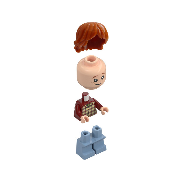LEGO Ron Weasley with Plaid Shirt and Sand Blue Legs Minifigure | Brick ...