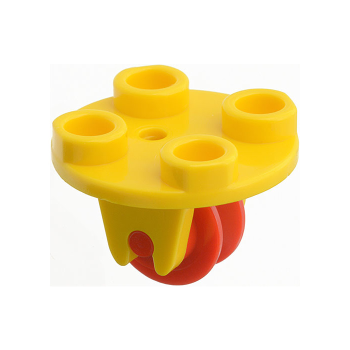 LEGO Round Plate 2 x 2 with Red Wheel (2655) | Brick Owl - LEGO Marketplace