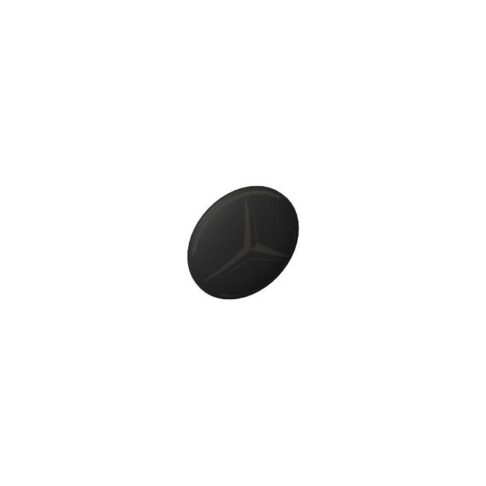 LEGO Round Shield with Curved Face with Mercedes-Benz Logo (75902 / ...
