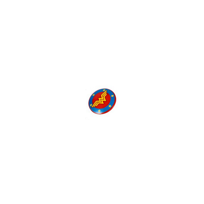 LEGO Round Shield with Curved Face with Wonder woman Logo (29678 / ...