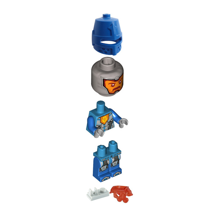 LEGO Royal Soldier with Neon Reddish Orange Armor and Helmet with Eye ...