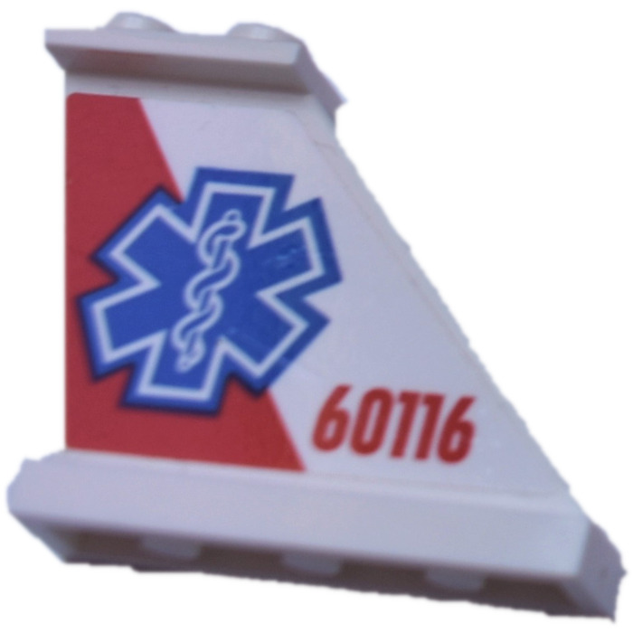 LEGO Rudder 1 x 3 x 4 with Blue EMT Star right from Set 60116 Sticker ...
