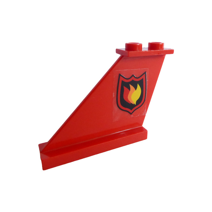 LEGO Rudder 1 x 3 x 4 with Fire Logo (Left) Sticker (2340) | Brick Owl ...