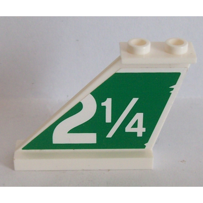 LEGO Rudder 1 x 3 x 4 with Interstate Sign on Right and '2 1/4' on Left ...