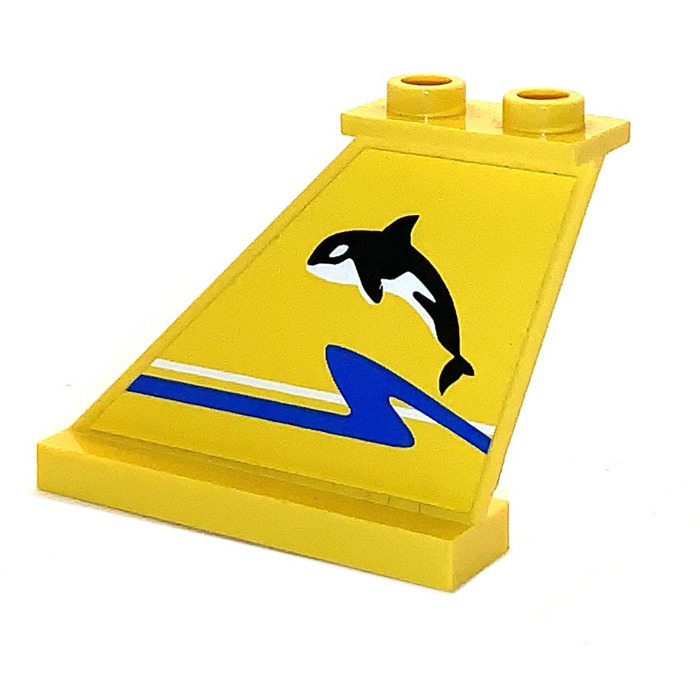 LEGO Rudder 1 x 3 x 4 with Orca Sticker (2340) | Brick Owl - LEGO ...