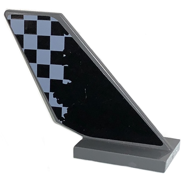LEGO Rudder 2 x 4 x 6 with chequered pattern on both sides Sticker ...
