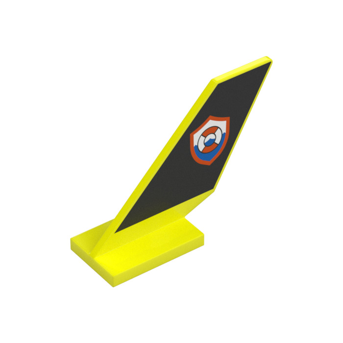 LEGO Rudder 2 x 4 x 6 with Coast Guard Logo Badge (6239) | Brick Owl ...