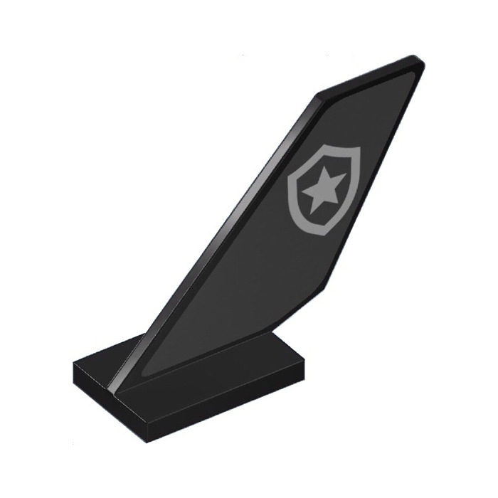 LEGO Rudder 2 x 4 x 6 with Police Shield and Star (Both Sides) Sticker ...
