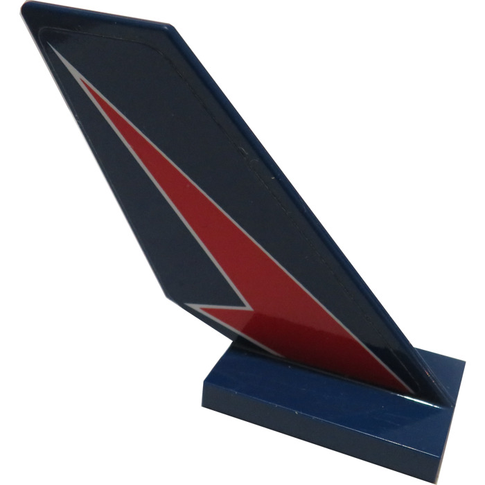 LEGO Rudder 2 x 4 x 6 with Red Lightning (Left) Sticker (6239) | Brick ...