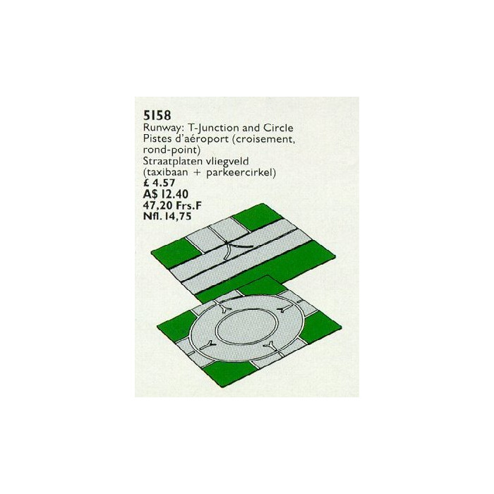 LEGO Runway T-Junction and Circle Base Plates Set 5158 | Brick Owl ...