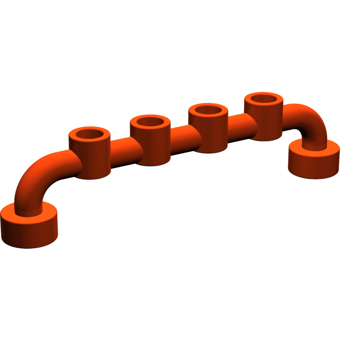 LEGO Rust Bar 1 x 6 with Completely Open Studs (4873) | Brick Owl ...