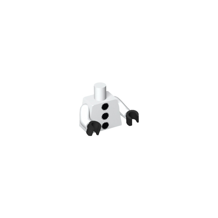 LEGO Sad Clown Torso with White Arms and Black Hands (3814 / 88585 ...