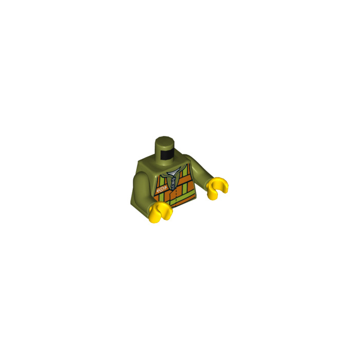 LEGO Safety Vest Torso with Transport Logo (3814 / 76382) | Brick Owl