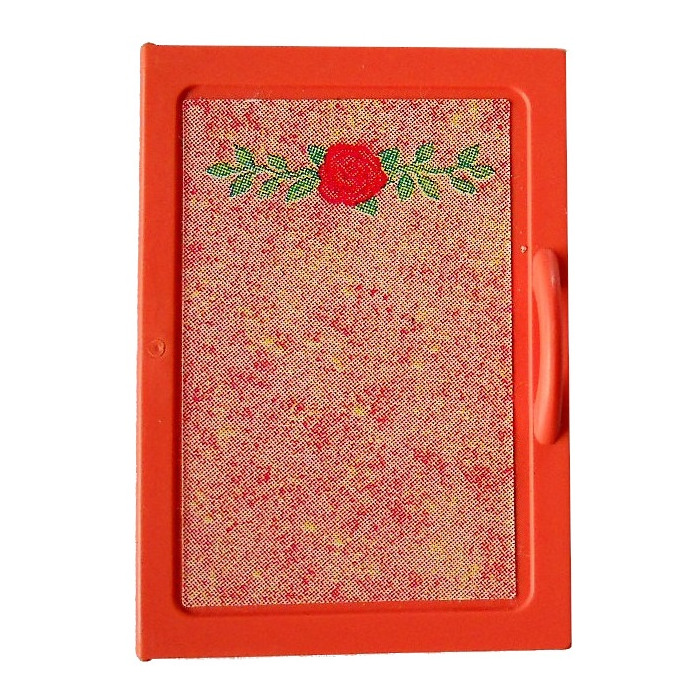 LEGO Salmon Scala Cupboard Door 8 x 6 with Rose Sticker (6879) | Brick ...