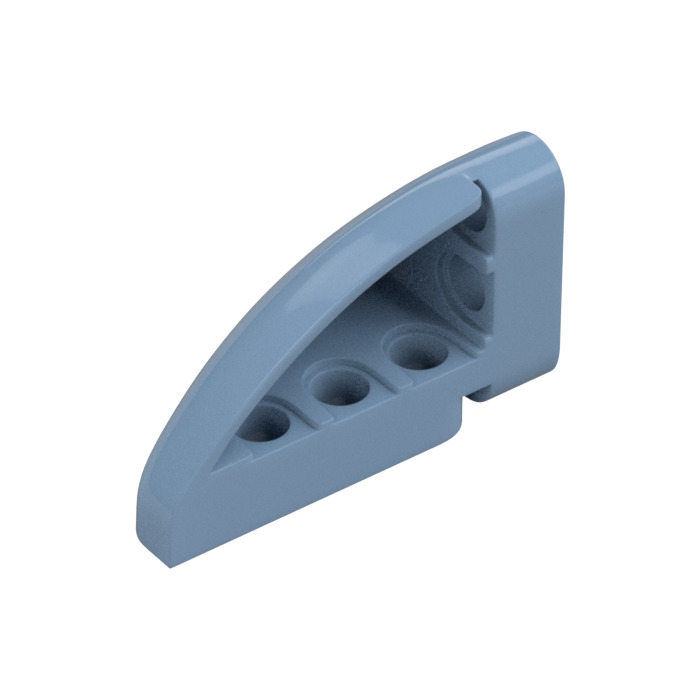 LEGO Sand Blue Curved Panel 3 x 5 x 2 Left (2438) | Brick Owl - LEGO ...