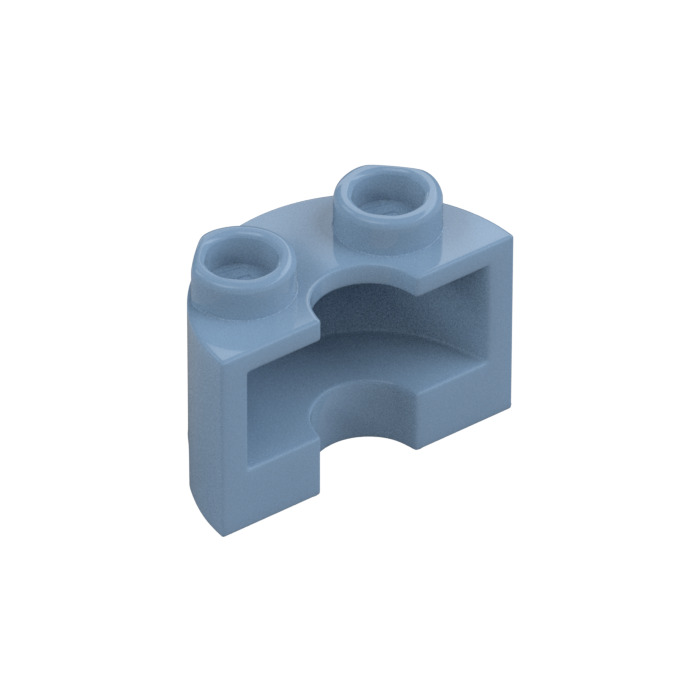 LEGO Sand Blue Cylinder 1 x 2 Half (7538 / 68013) | Brick Owl