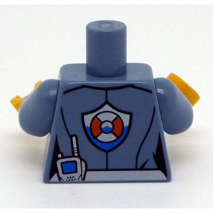 LEGO Sand Blue Lifeguard Minifig Torso (3814 / 76382) | Brick Owl