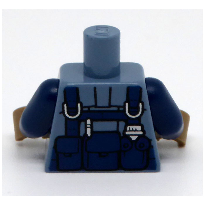 Lego Sand Blue Officer In Jumpsuit Minifig Torso 973 76382 Brick Owl Lego Marketplace
