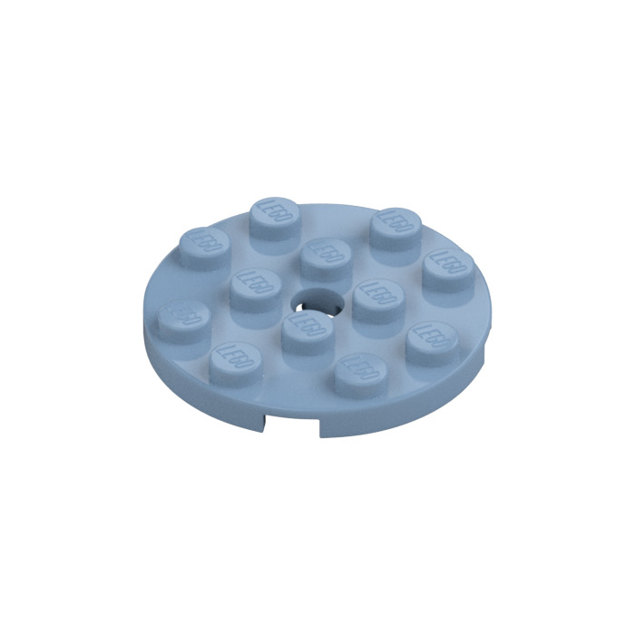 LEGO Sand Blue Plate 4 x 4 Round with Hole (60474) | Brick Owl - LEGO ...