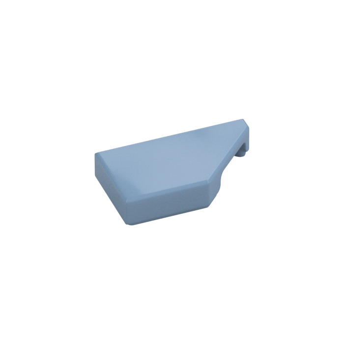 LEGO Sand Blue Tile 1 x 2 45° Angled Cut Right (5092) | Brick Owl