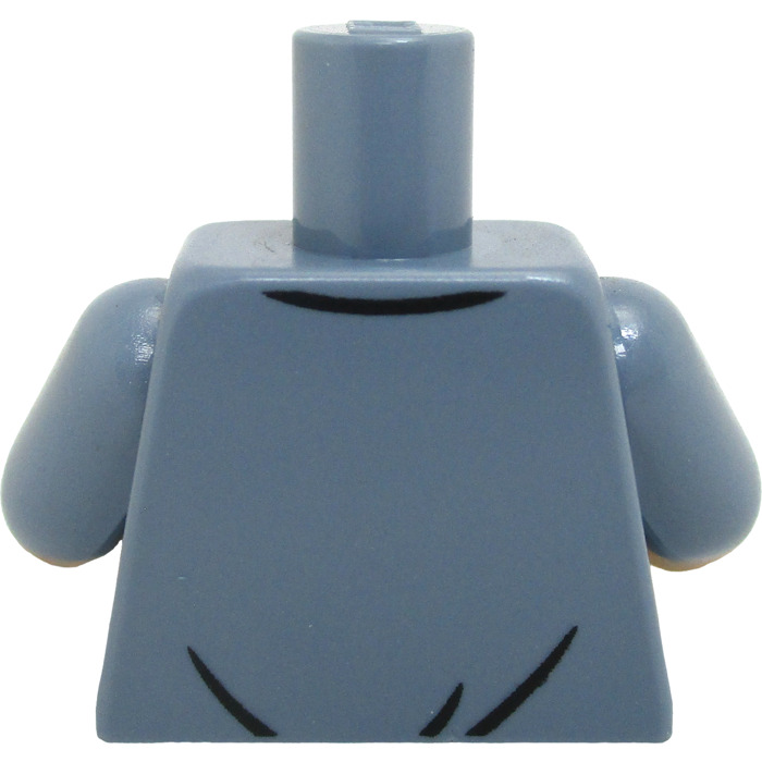 LEGO Sand Blue Torso with Robe over Dark Blue Jumper (973 / 76382 ...
