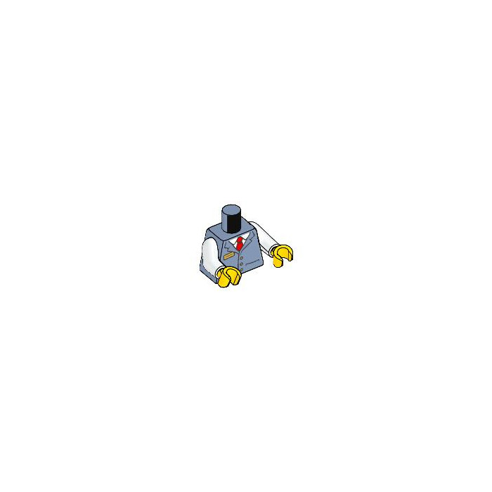 LEGO Sand Blue Tour Bus Driver Minifig Torso (973 / 76382) | Brick Owl ...