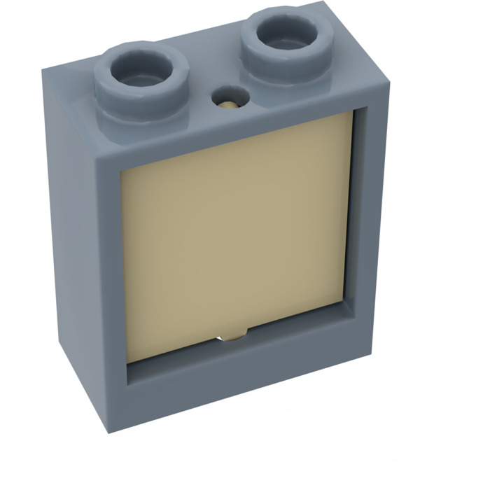LEGO Sand Blue Window with Tan Glass | Brick Owl - LEGO Marketplace