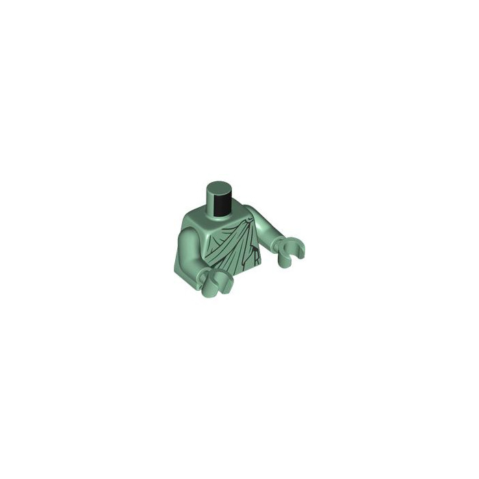 LEGO Sand Green Black Pearl Figurehead (Sand Green) Minifig Torso (973 ...