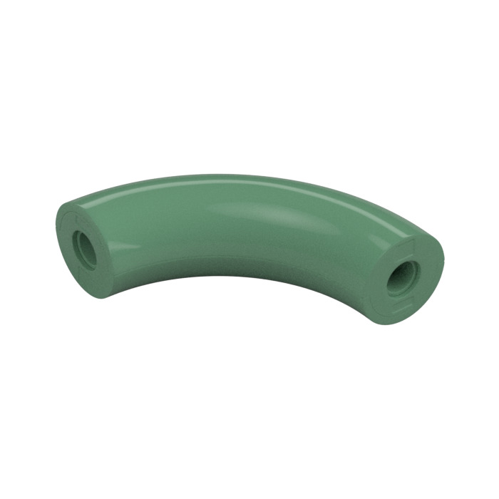 LEGO Sand Green Brick 1 x 1 Round Elbow (90°) with Pin Holes (116538 ...