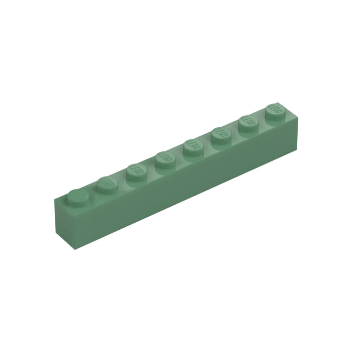LEGO Sand Green Brick 1 x 8 (3008) | Brick Owl - LEGO Marketplace