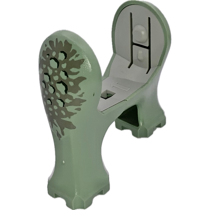 LEGO Dinosaur Legs (Short) with Dark Gray and Dark Green (40397 / 48328 ...