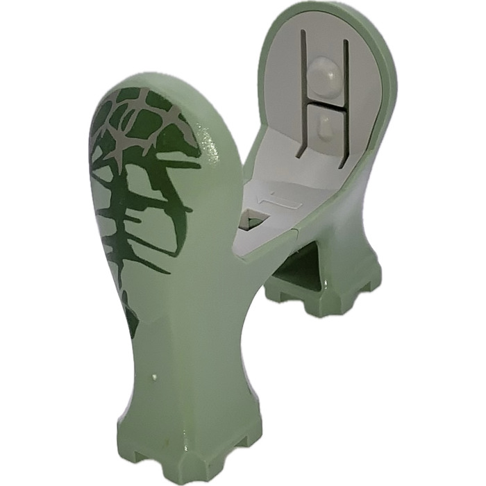 LEGO Dinosaur Legs (Short) with Dark Gray and Dark Green Stripes (40397 ...