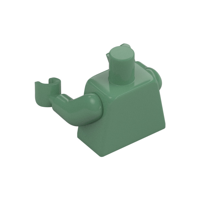 LEGO Sand Green Lady Liberty Torso (973 / 88585) | Brick Owl - LEGO ...