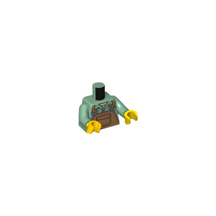 LEGO Sand Green Minifig Torso (973 / 76382) | Brick Owl - LEGO Marketplace