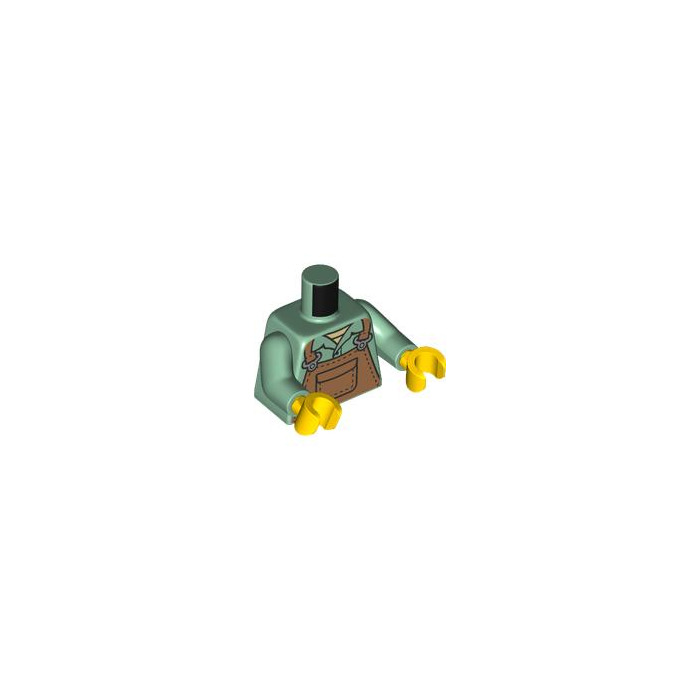 LEGO Sand Green Minifig Torso (973 / 76382) | Brick Owl - LEGO Marketplace