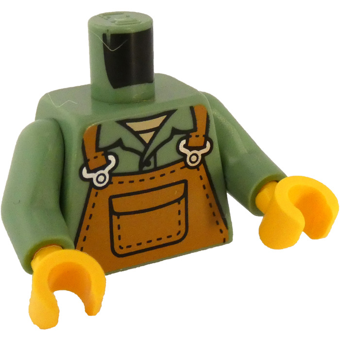 LEGO Sand Green Minifig Torso (973 / 76382) | Brick Owl - LEGO Marketplace