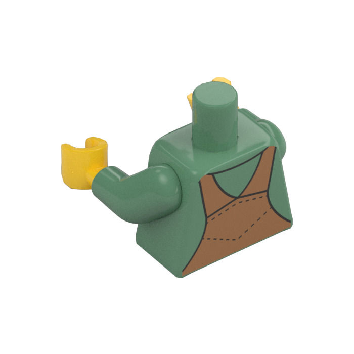 LEGO Sand Green Minifig Torso (973 / 76382) | Brick Owl - LEGO Marketplace