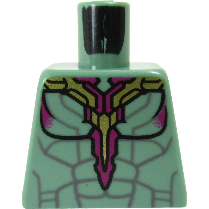 LEGO Sand Green Minifig Torso without Arms with Vision Armor (973 ...