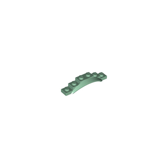 LEGO Sand Green Mudguard Plate 1 x 6 with Edge (4925 / 62361) | Brick ...