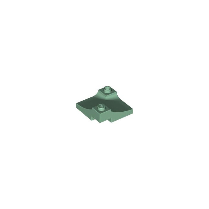 LEGO Sand Green Slope 1 x 3 x 3 Curved Corner Double (73682) | Brick Owl