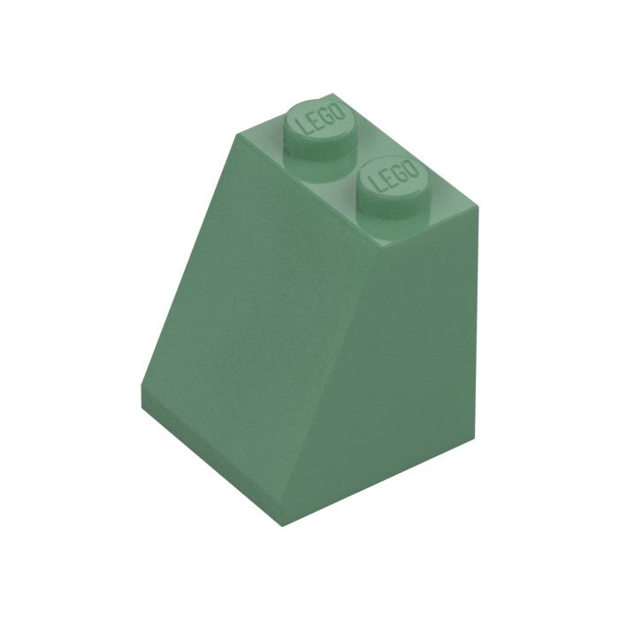 LEGO Sand Green Slope 2 x 2 x 2 (65°) with Lady Liberty Pattern with ...