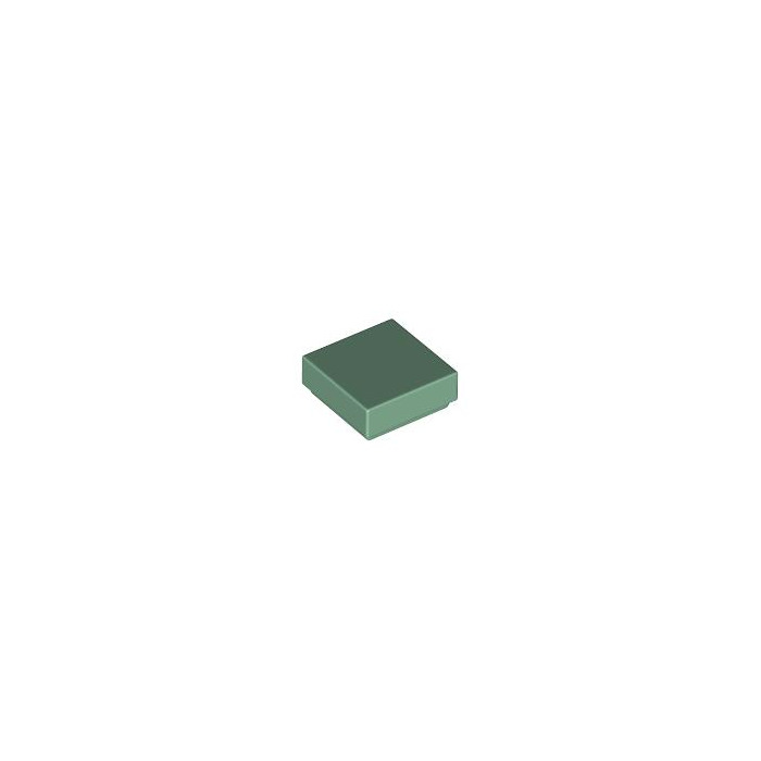 LEGO Sand Green Tile 1 x 1 with Groove (3070 / 113480) | Brick Owl