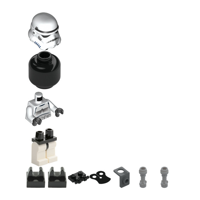 LEGO Sandtrooper with Black Pauldron and Stormtrooper Helmet Minifigure ...
