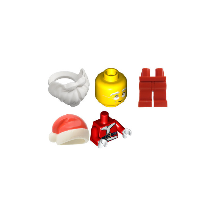 LEGO Santa with Fur Jacket (Glasses) Minifigure | Brick Owl