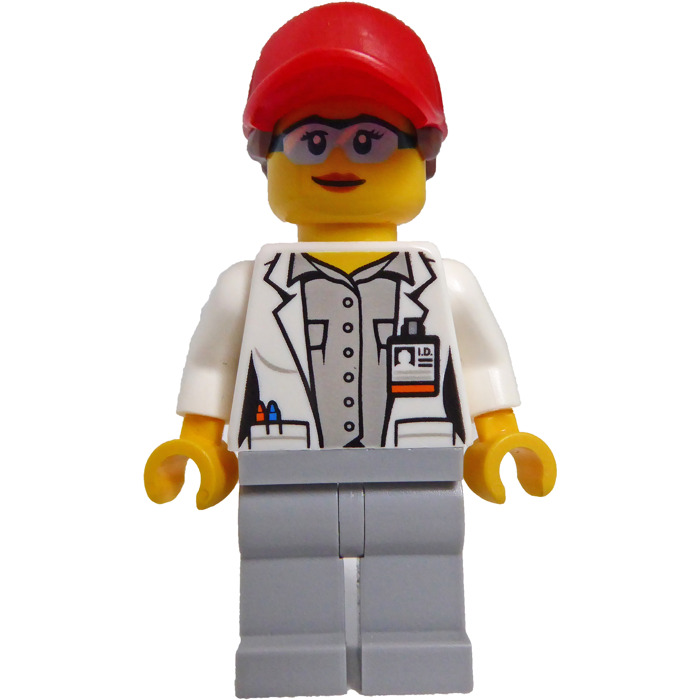 LEGO Scientist with Blue Goggles and Red Cap Minifigure | Brick Owl ...