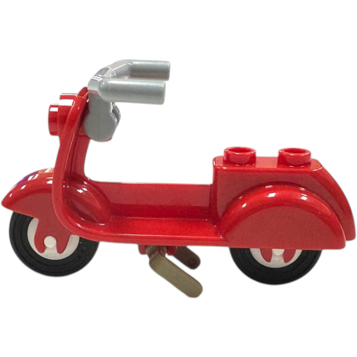 LEGO Scooter with Dark Tan Stand, Light Bluish Gray Handlebars, and ...