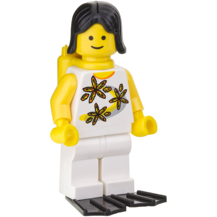 LEGO Scuba Diver with Flippers and Air Tanks Minifigure | Brick Owl ...